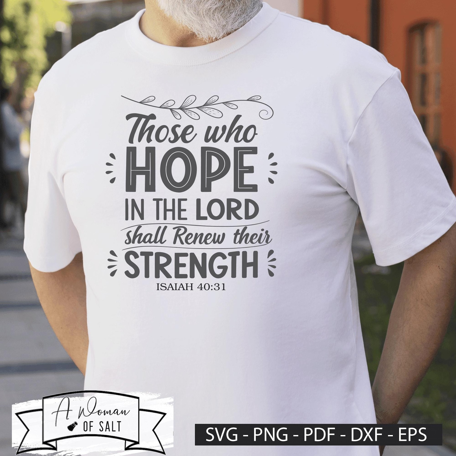 Christian Bible Verse Svg Those Who Hope in the Lord Shall Renew Their ...