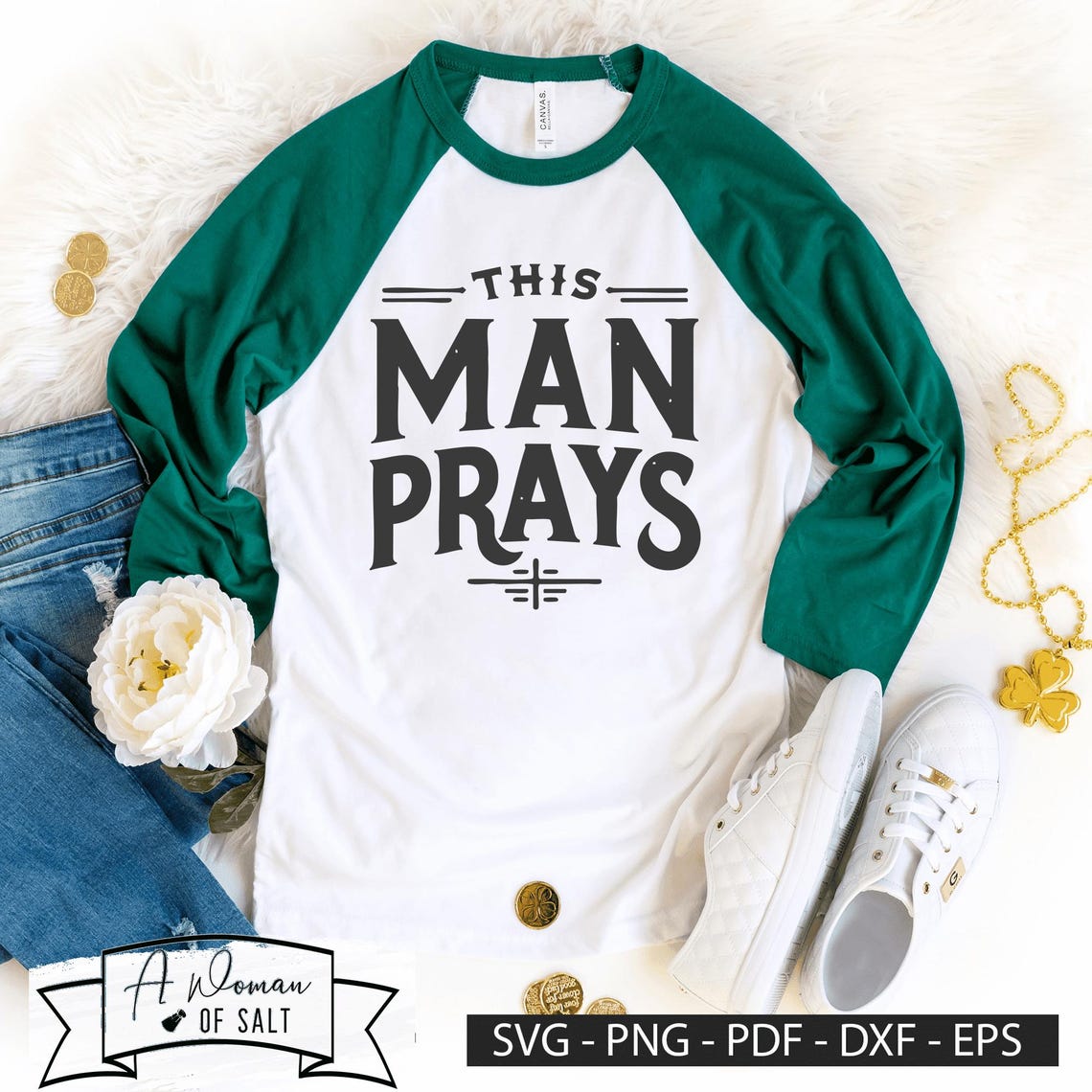 Christian This Man Prays Svg Png Eps Pdf Dxf Digital Files for ...