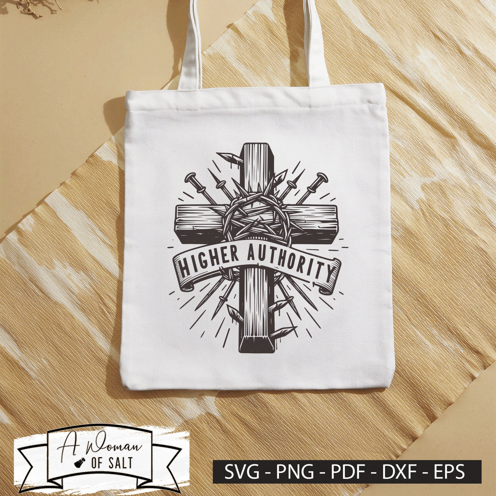 Higher Authority Christian Svg, Png, Eps, Pdf, Dxf Files Digital ...