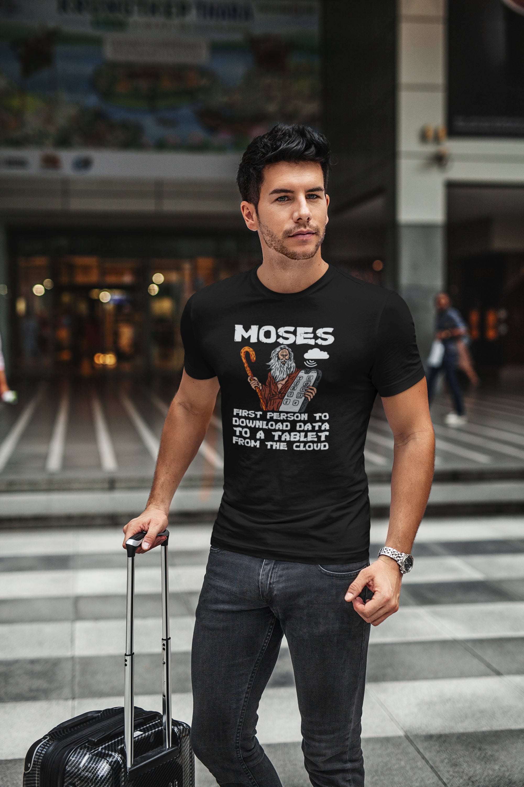 Funny Christian Gift, Religious Shirt - Moses, the First Person to ...