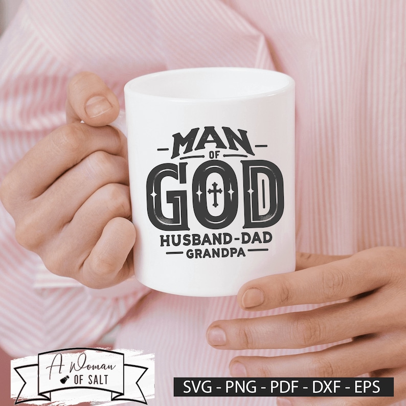 Christian Dad Svg Bundle Man of God Husband Dad Grandpa, Bible Verse ...