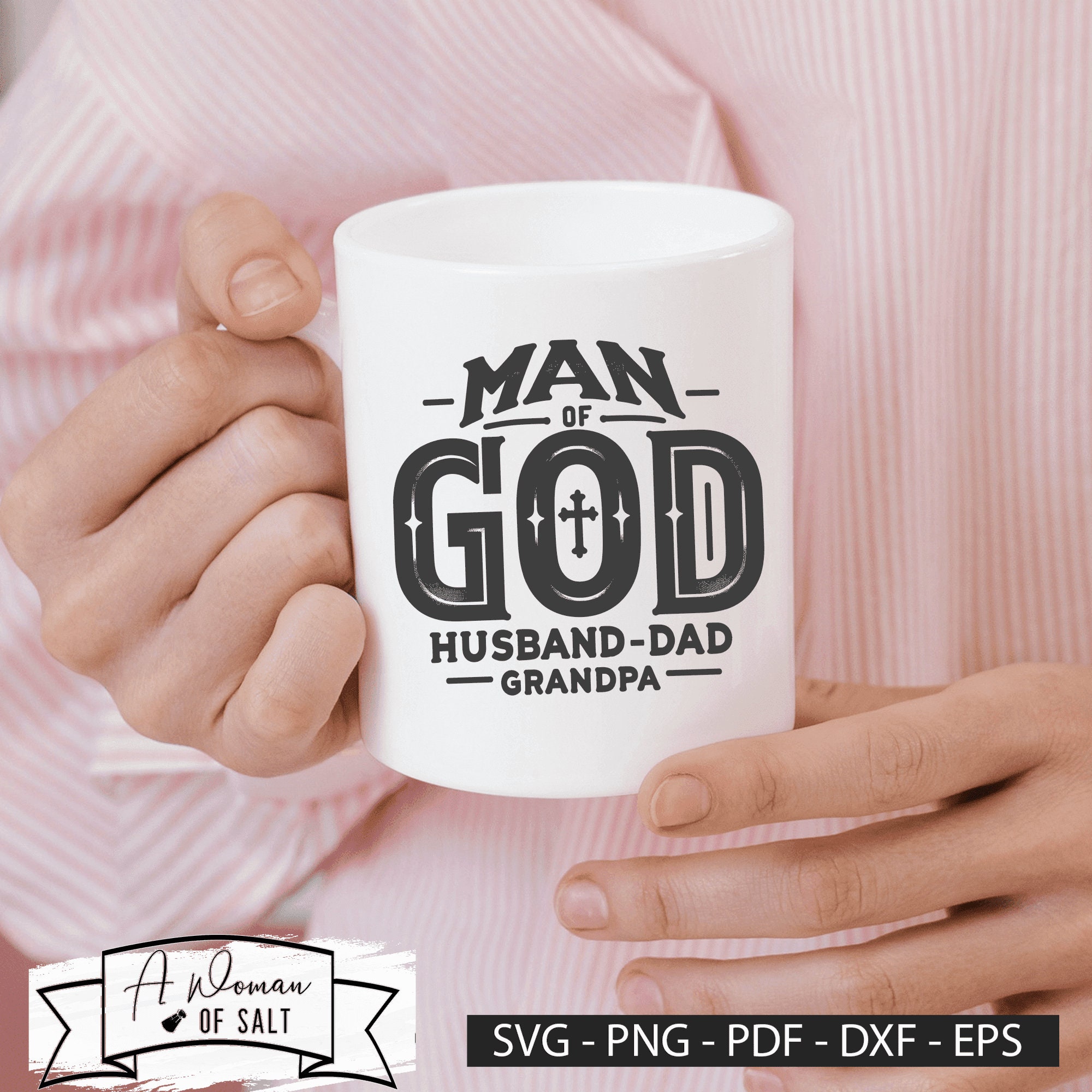 Christian Dad Svg Bundle Man of God Husband Dad Grandpa, Bible Verse ...