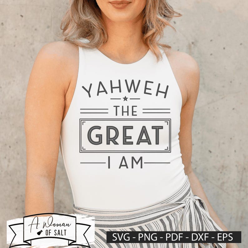 The Great I Am Yahweh | Christian Svg Digital Cutting Files Download ...