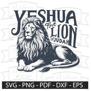 Yeshua the Lion of Judah - Christian Vector in Svg, Png, Eps, Pdf, Dxf ...