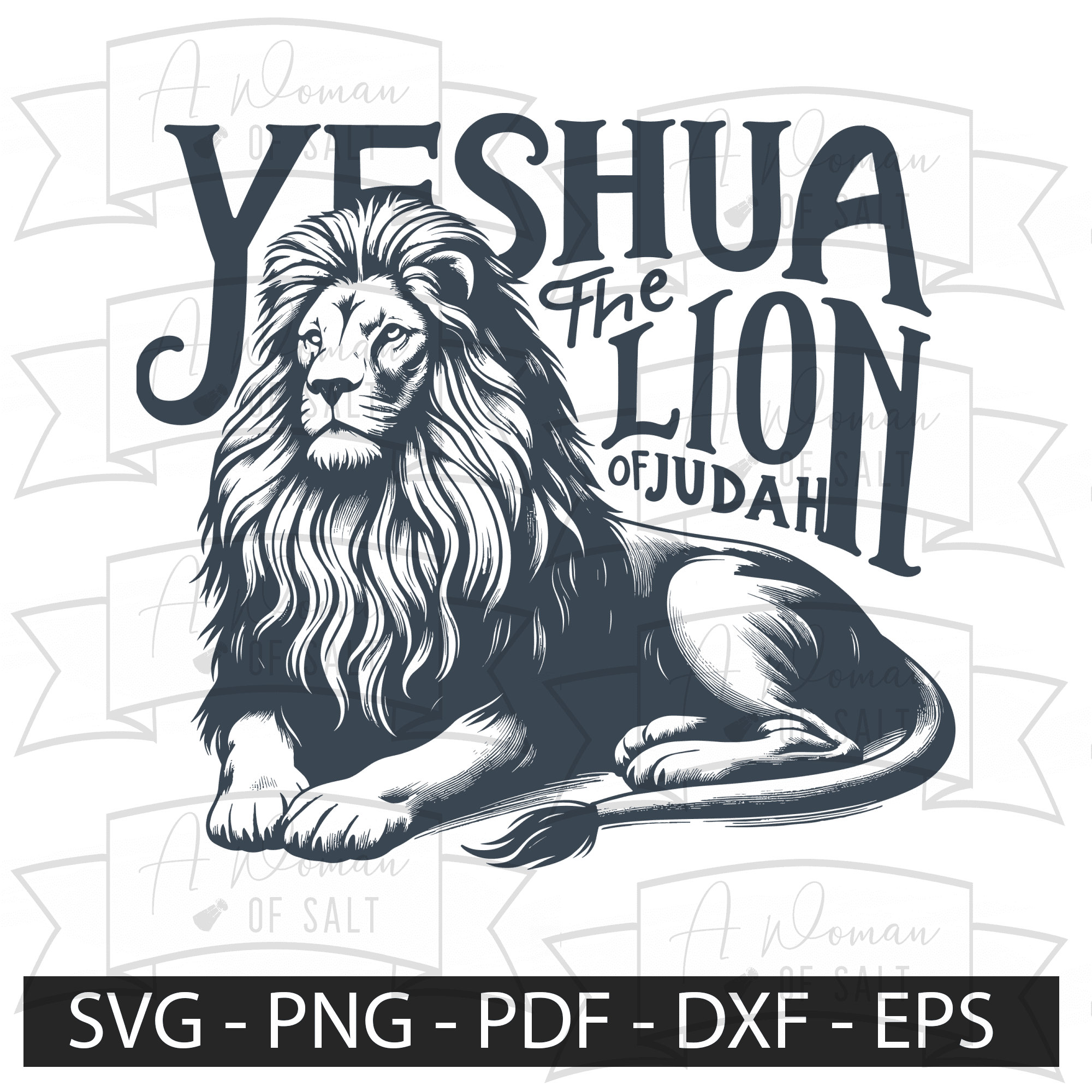 Yeshua the Lion of Judah - Christian Vector in Svg, Png, Eps, Pdf, Dxf ...
