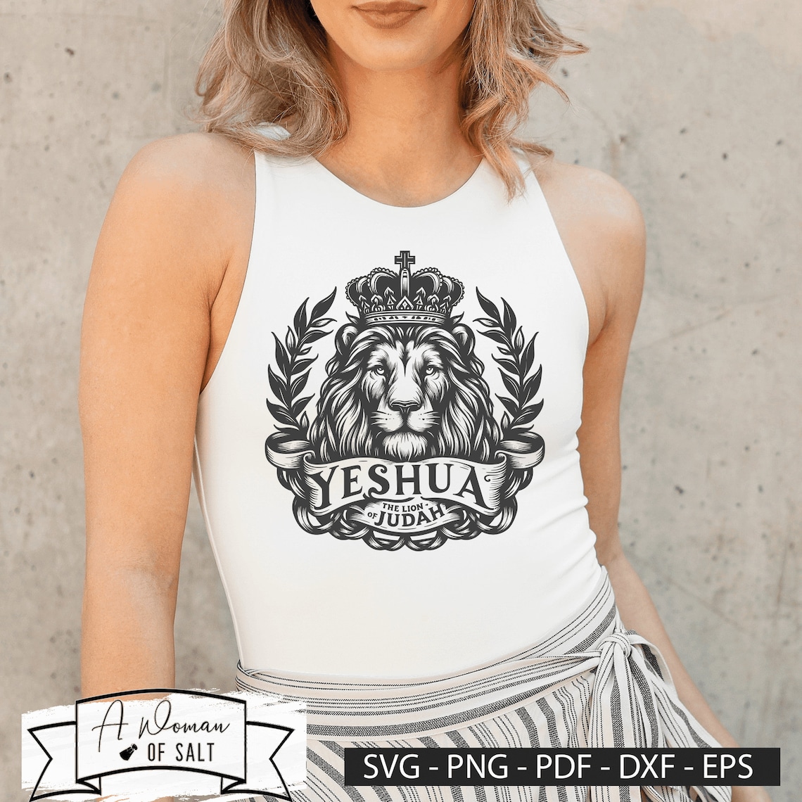 Yeshua the Lion of Judah Svg, Png, Eps, Pdf, Dxf Files Spiritual ...