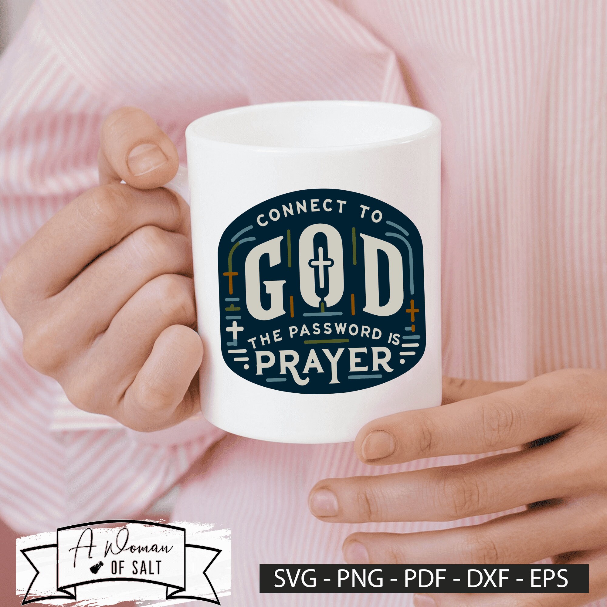 Connect to God Prayer Svg, Worship Jesus Design, Faith & Worship ...