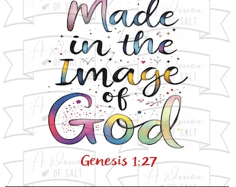 Made in the Image of God PNG Digital File - Etsy
