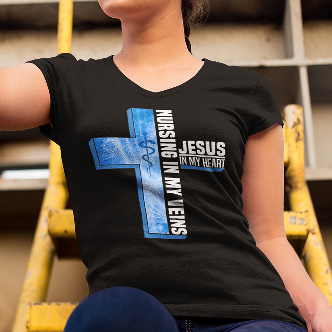 Jesus in My Heart, Nursing in My Veins SVG PNG EPS Pdf - Proud ...