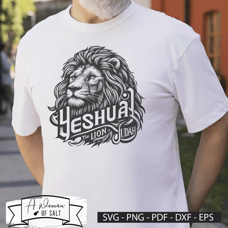 Yeshua the Lion of Judah - Svg, Png, Eps, Pdf, Dxf - Christian Digital ...