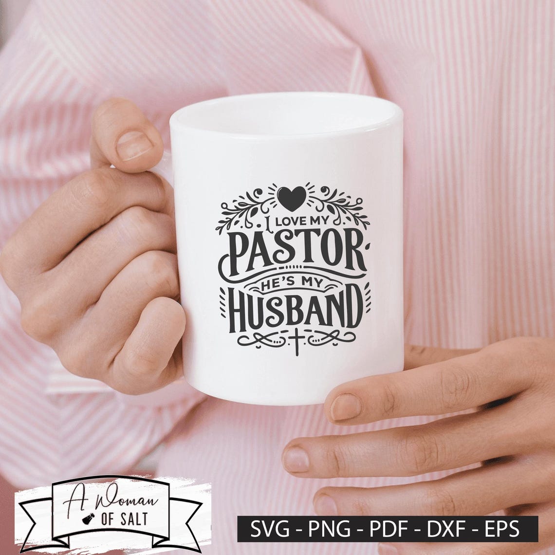 I Love My Pastor He is My Husband Svg Bible Christian Art Perfect Gift ...