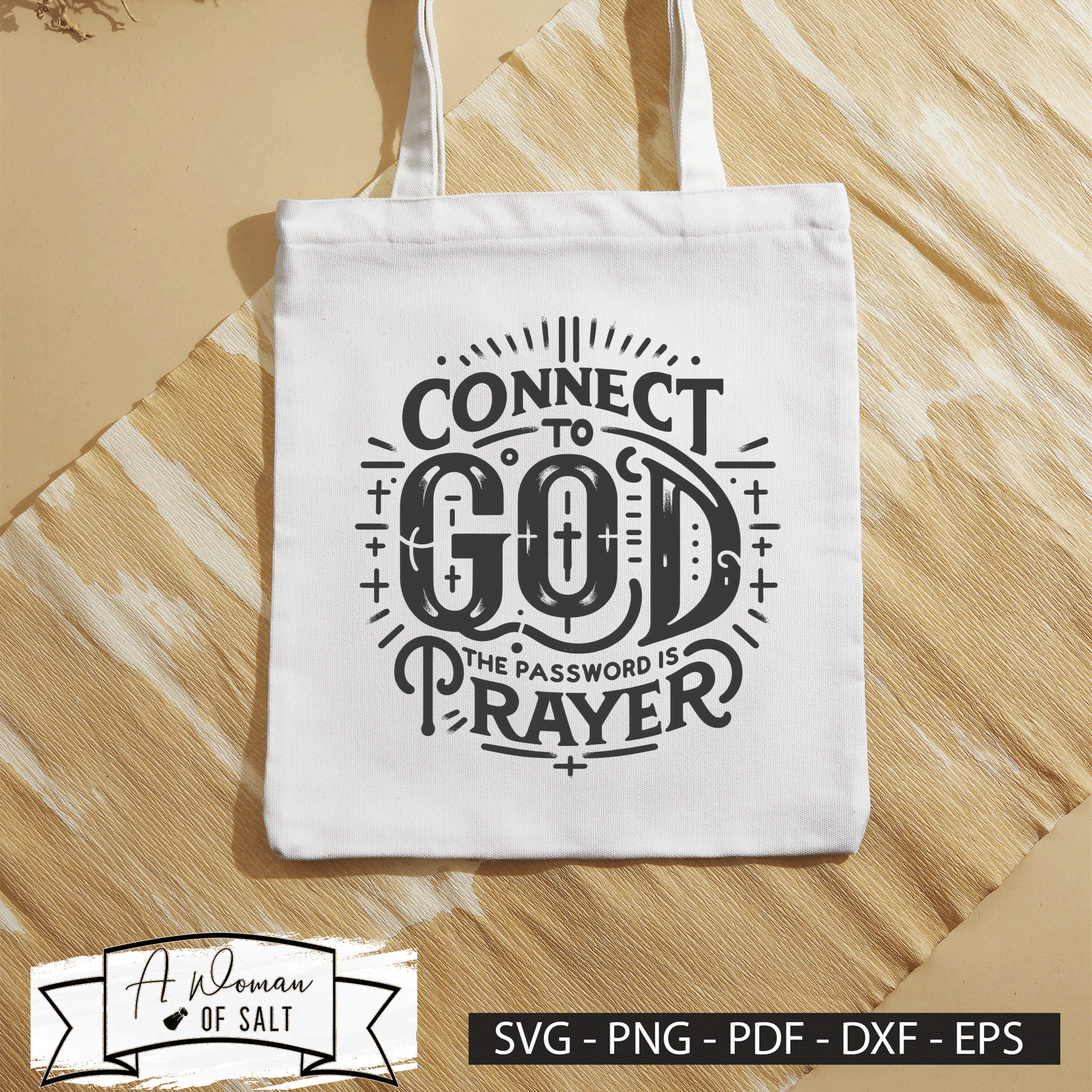 Connect to God Through Prayer Svg, Faith & Worship Svg File, Christian ...