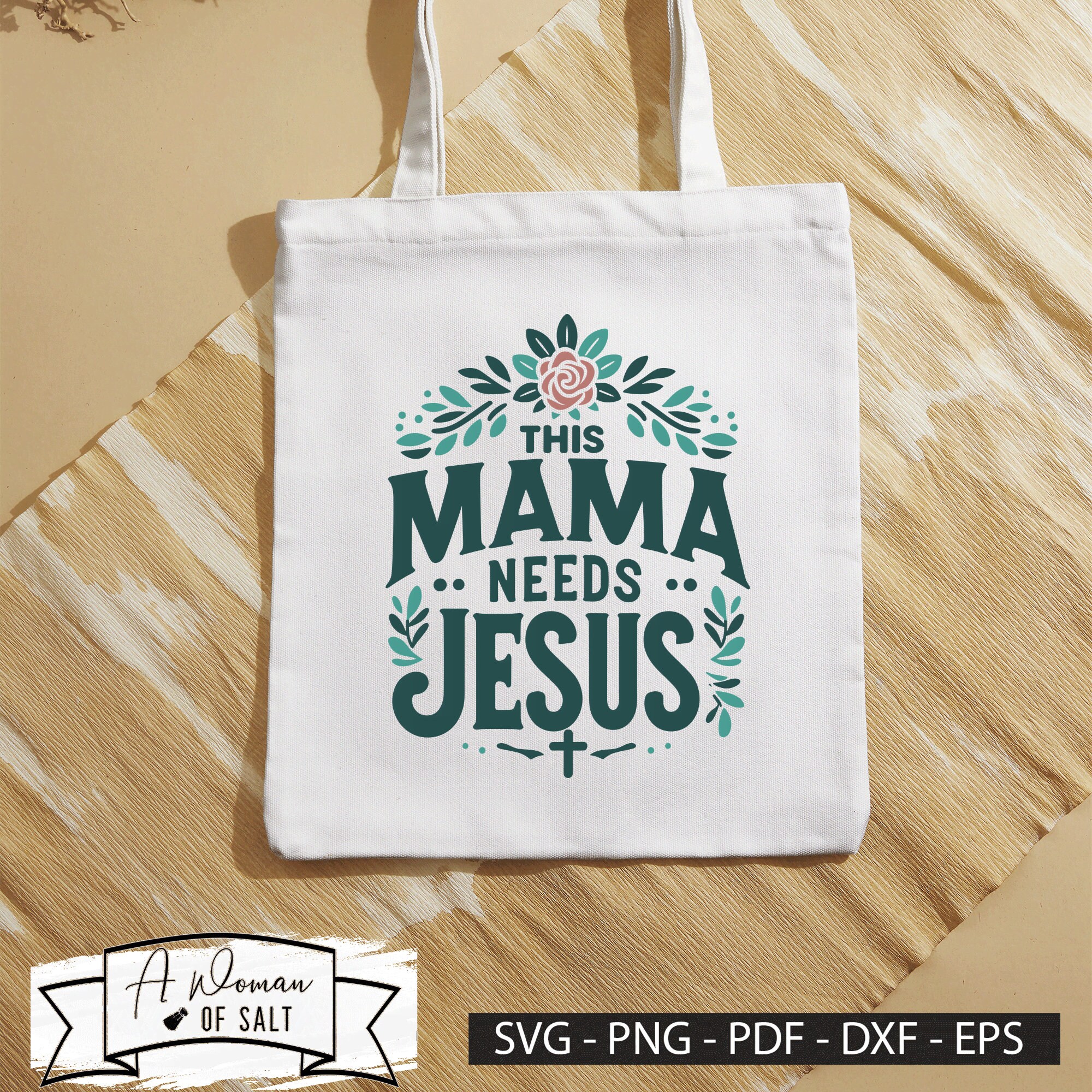 This Mama Needs Jesus Svg Png Eps Pdf Dxf - Christian Mom Digital ...