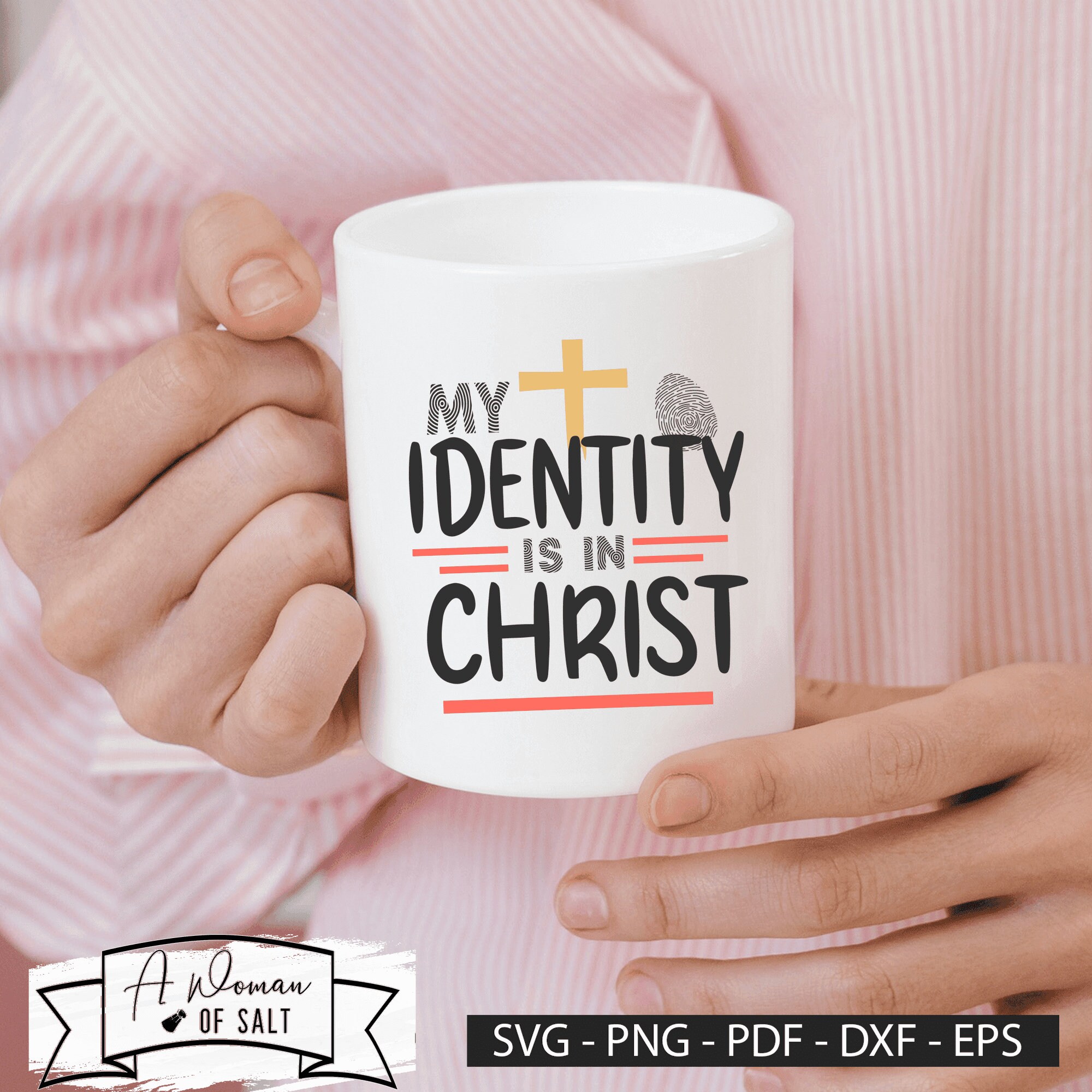 My Identity is in Christ Svg, Christian Digital Files, Png, Eps, Pdf ...