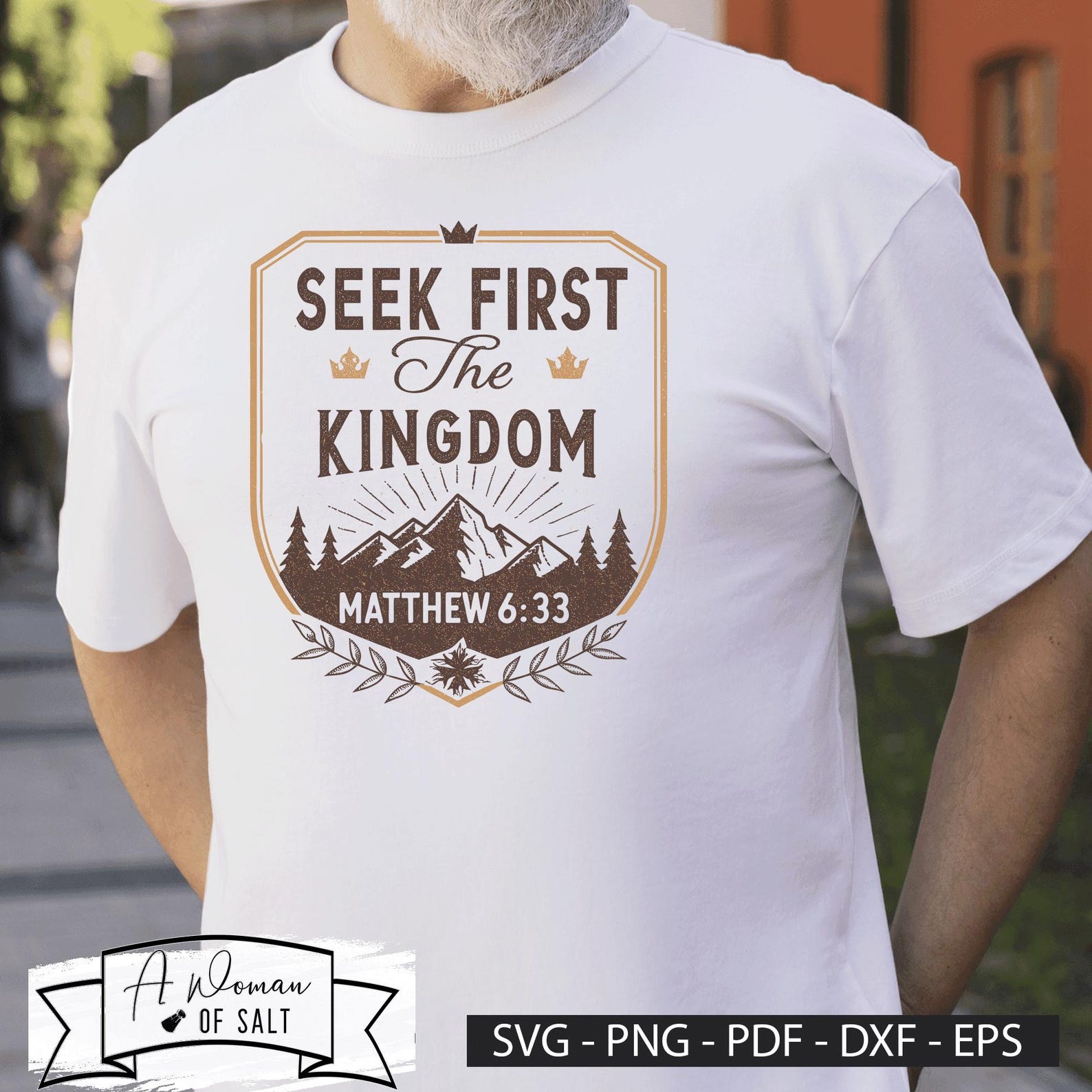 Seek First the Kingdom Matthew 6 33 Svg Png Eps Pdf Dxf Christian Bible ...