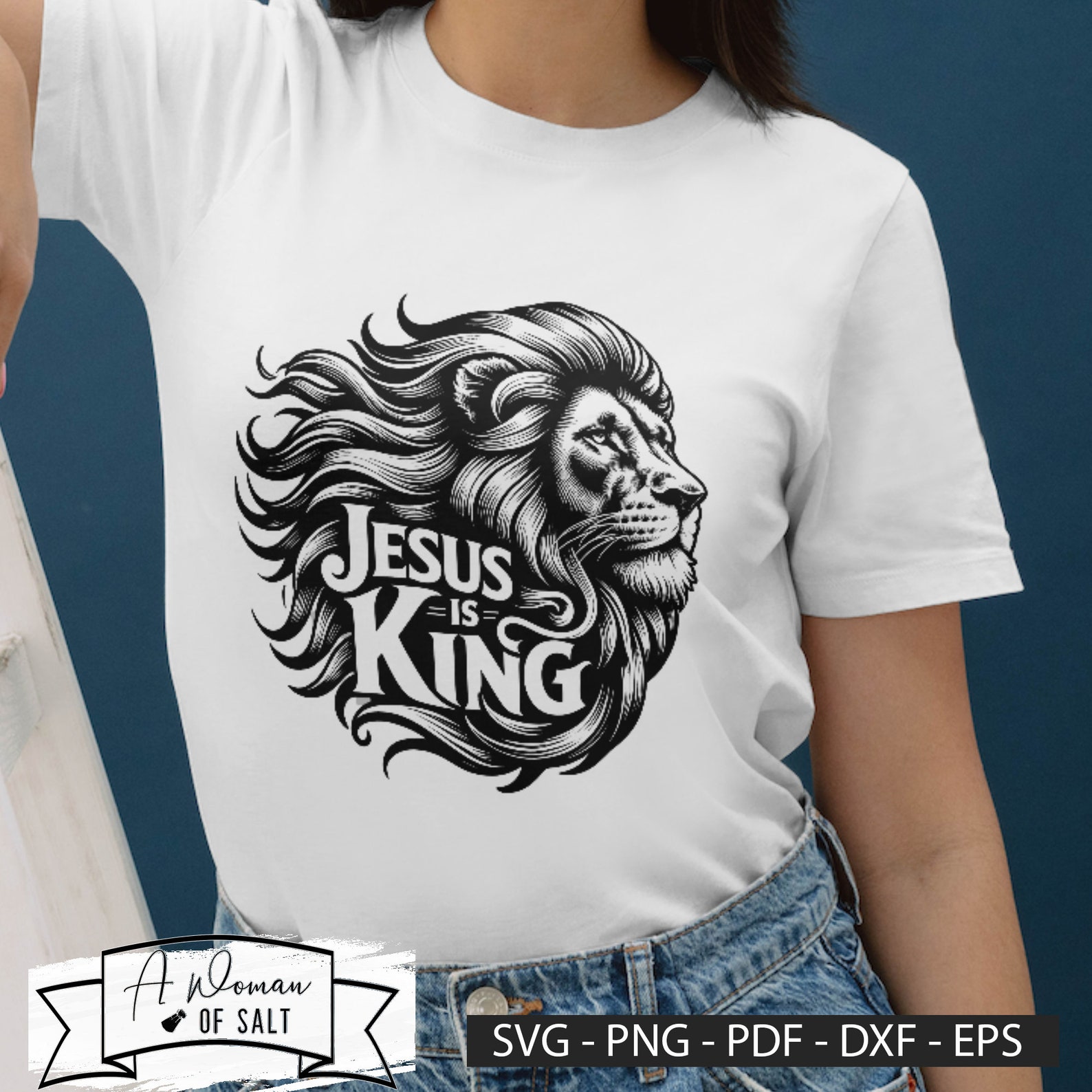 Jesus is King Svg Png Eps Pdf Dxf, God Svg, Holy Svg, Scripture Svg ...