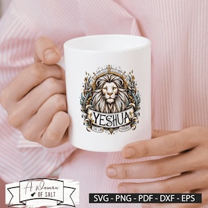 Yeshua the Lion of Judah - Christian Svg, Png, Eps, Pdf, Dxf Files ...