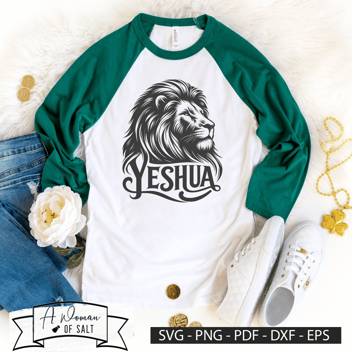 Lion Yeshua Svg, Png, Eps, Pdf, Dxf | Christian Digital Files Download ...