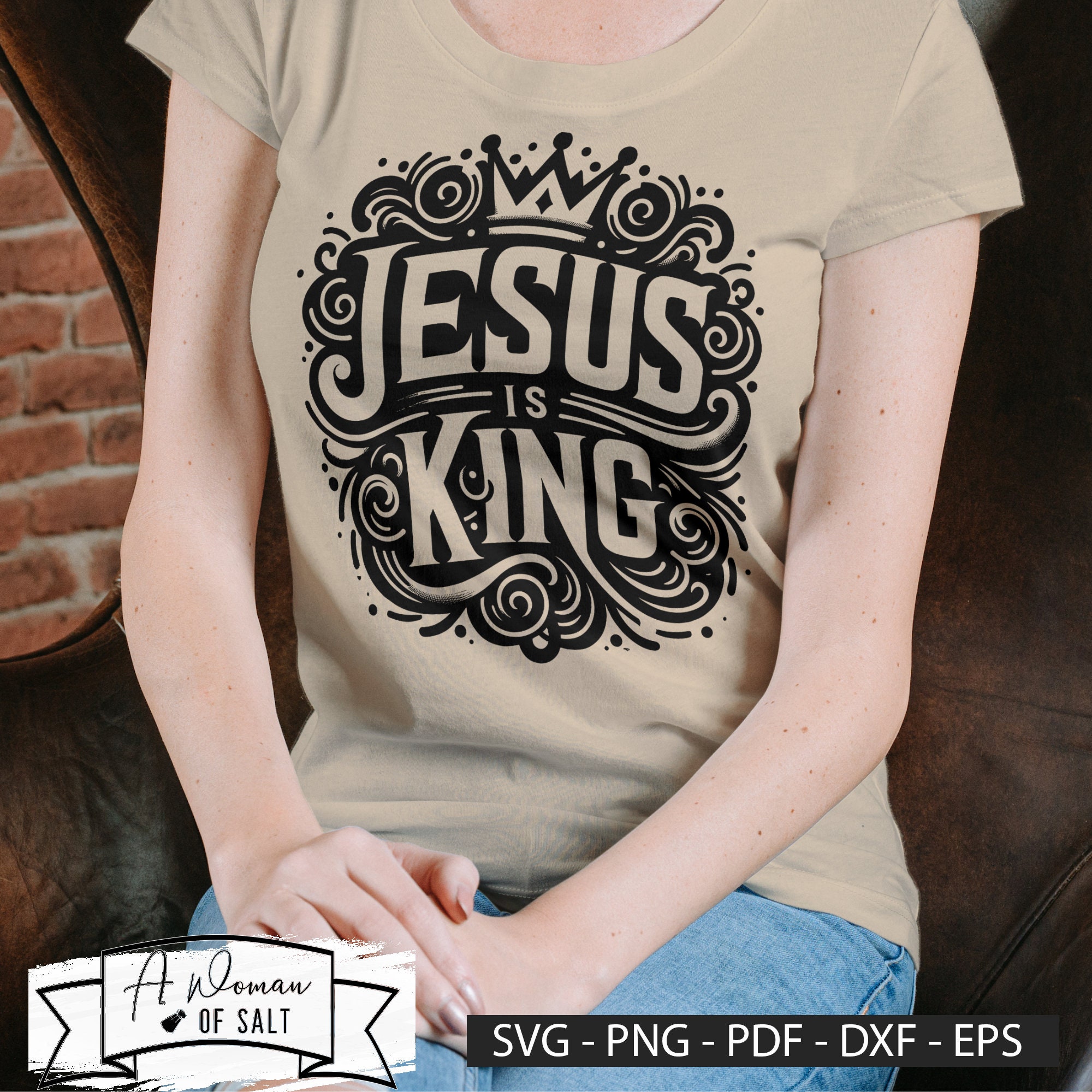 Jesus is King SVG Bundle Christian Faith Vector Graphics Holy Scripture ...