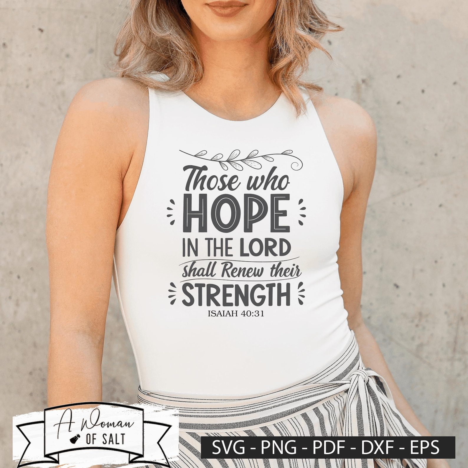 Christian Bible Verse Svg Those Who Hope in the Lord Shall Renew Their ...