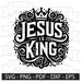 Jesus is King SVG Bundle Christian Faith Vector Graphics Holy Scripture ...