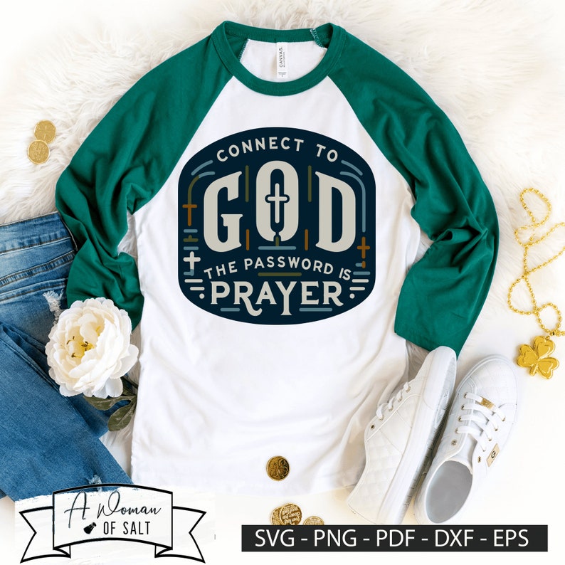 Connect to God Prayer Svg, Worship Jesus Design, Faith & Worship ...