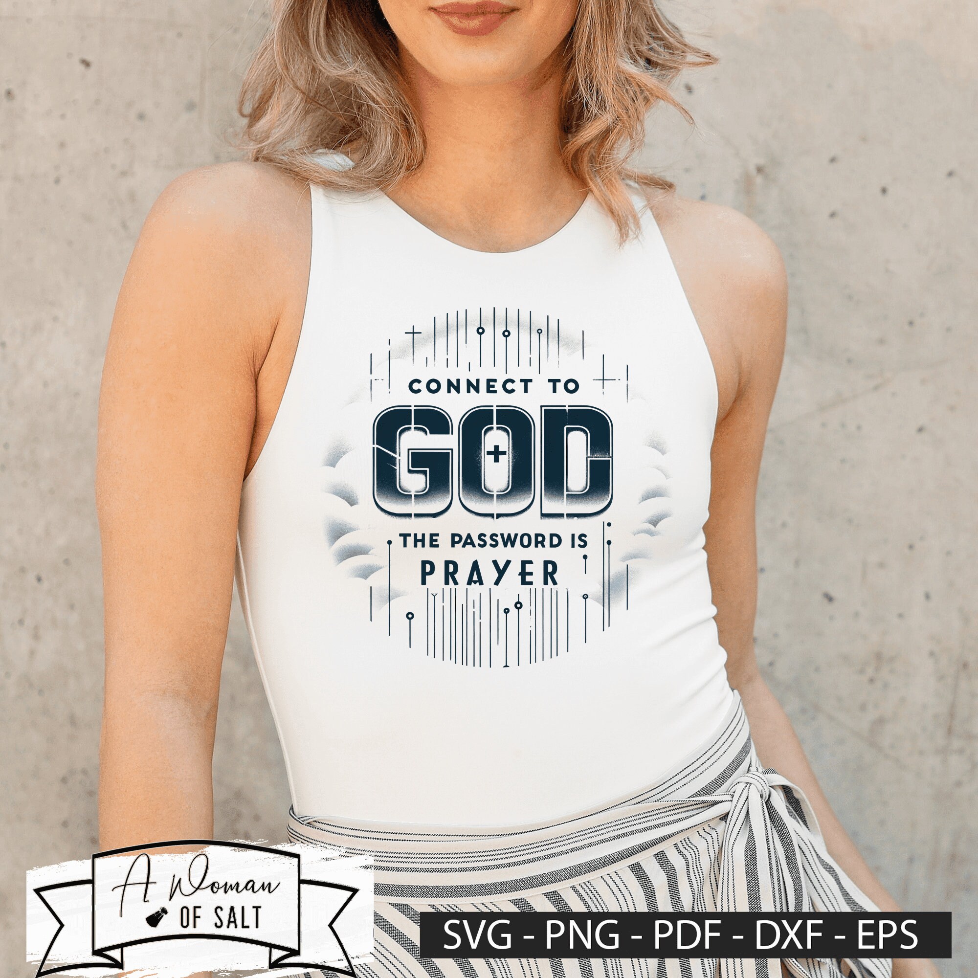 Connect to God Password is Prayer Svg, Christian Digital Download ...