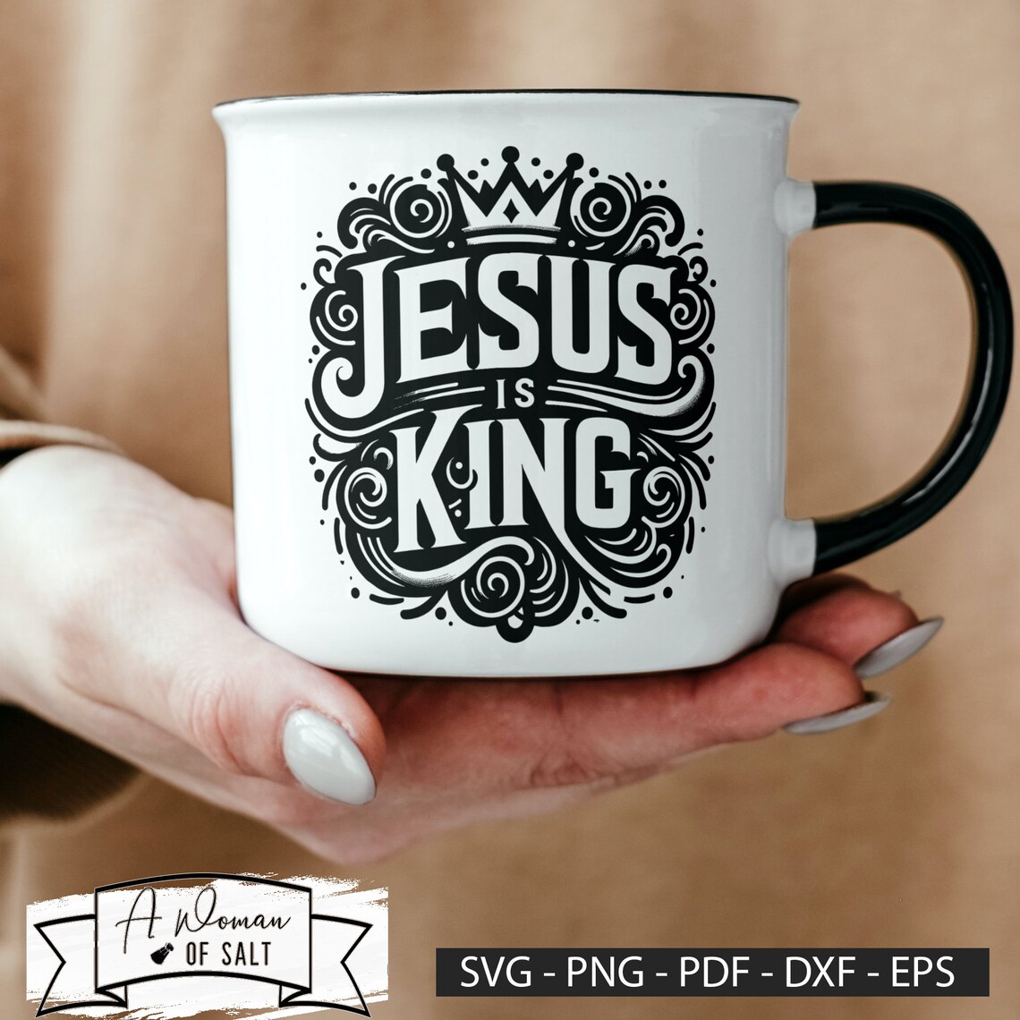 Jesus is King SVG Bundle | Christian Faith Vector Graphics | Holy ...
