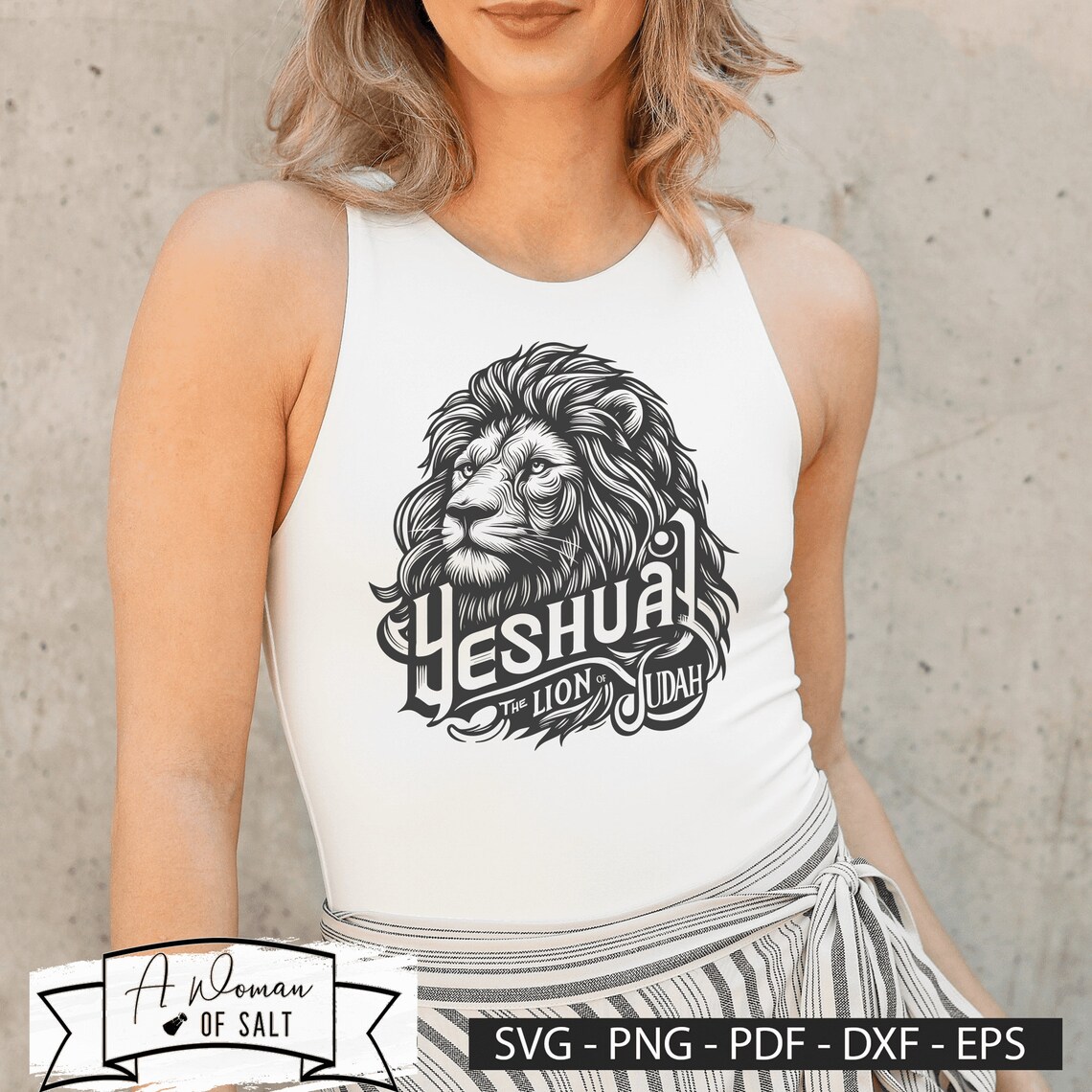 Yeshua the Lion of Judah - Svg, Png, Eps, Pdf, Dxf - Christian Digital ...