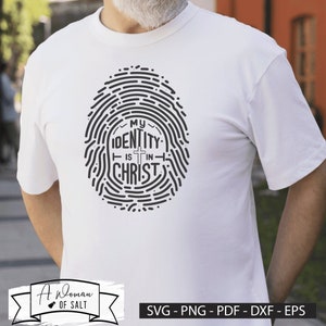 Identity in Christ Svg, Png, Eps, Pdf, Dxf Christian Digital Files ...