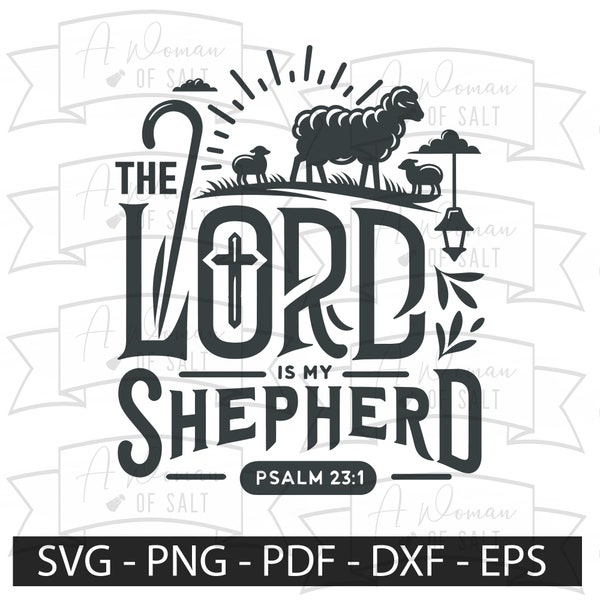 Psalm 23 Svg - Etsy