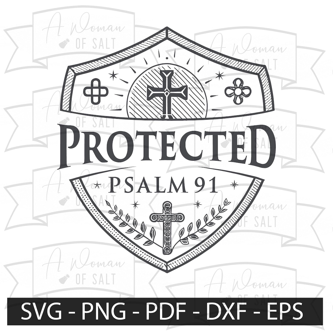 Psalm 91 Christian Sublimation Digital Cutting Files Download Bible ...