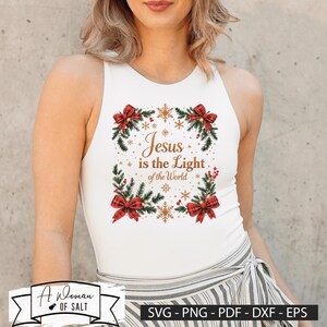 Jesus is the Light of the World Svg Png Eps Pdf Dxf Christian Digital ...