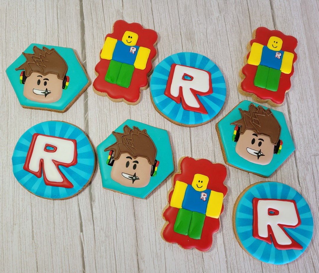 1 Dozen Royal Icing Sugar Cookies Roblox - Etsy