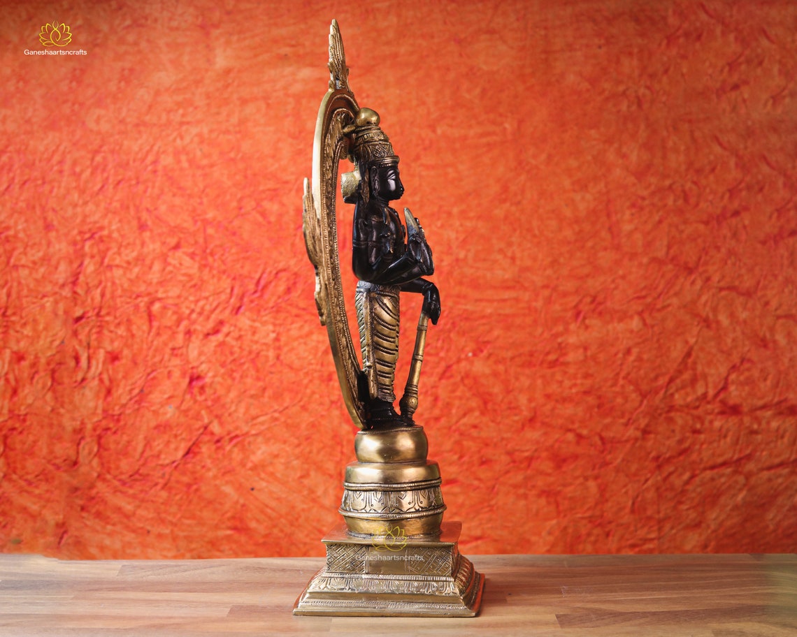 Vishnu Statue Lord Vishnu Statue Brass Ring Vishnu Idol | Etsy