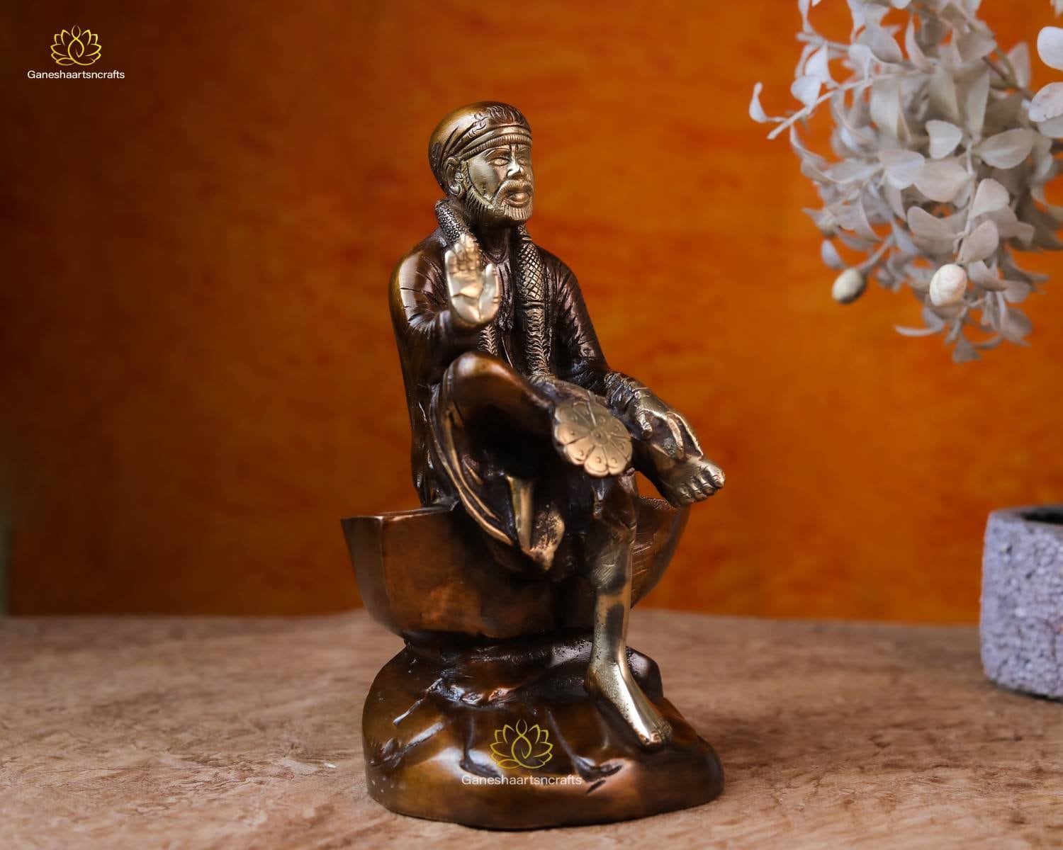 Sai Baba Statue Shirdi Sai Baba Pure Brass Sai Baba Statue - Etsy