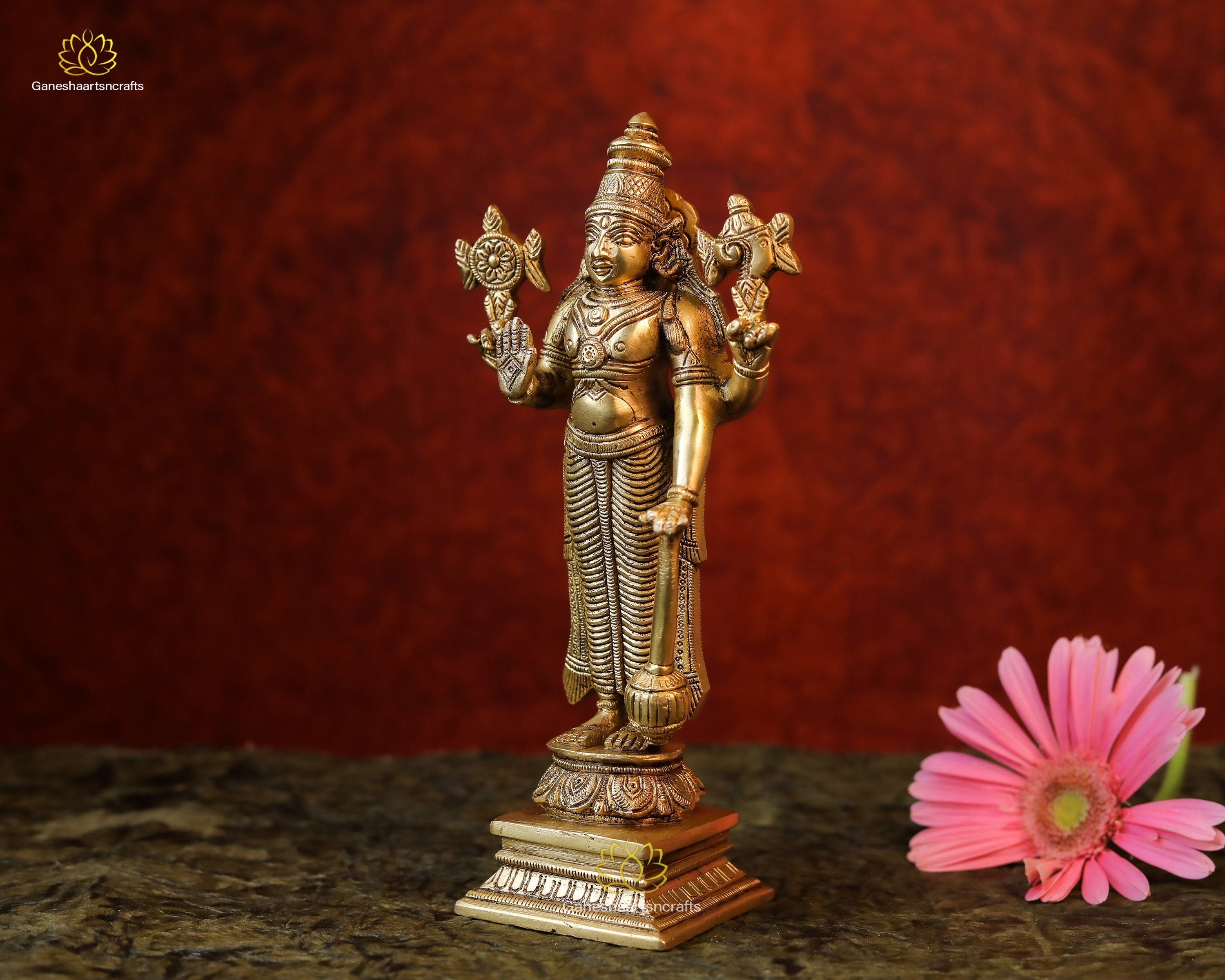 Vishnu Statue Lord Vishnu Statue Brass Vishnu Idol God - Etsy