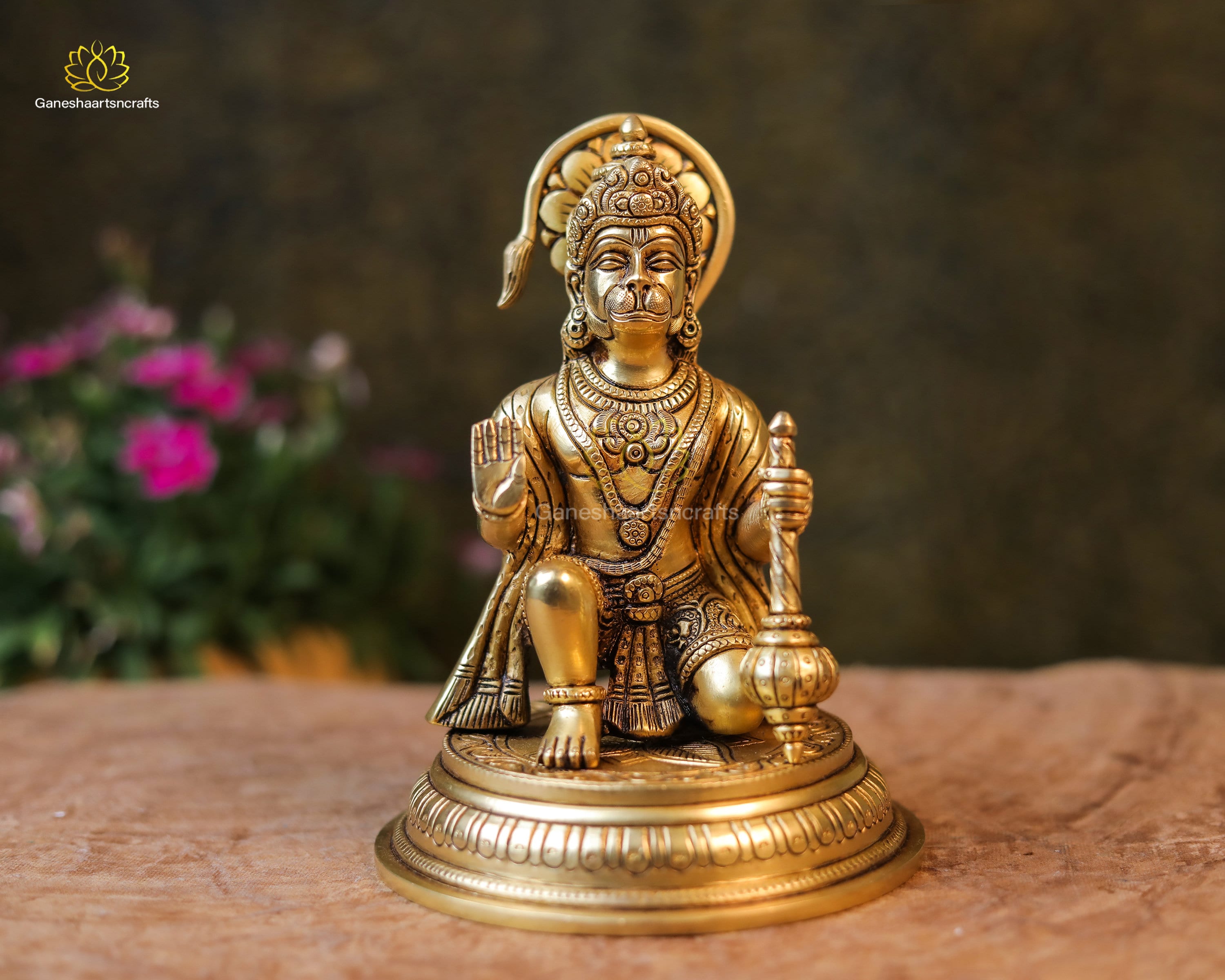 Hanuman Statue 19 CM Lord Hanuman Idol Brass Hanuman | Etsy