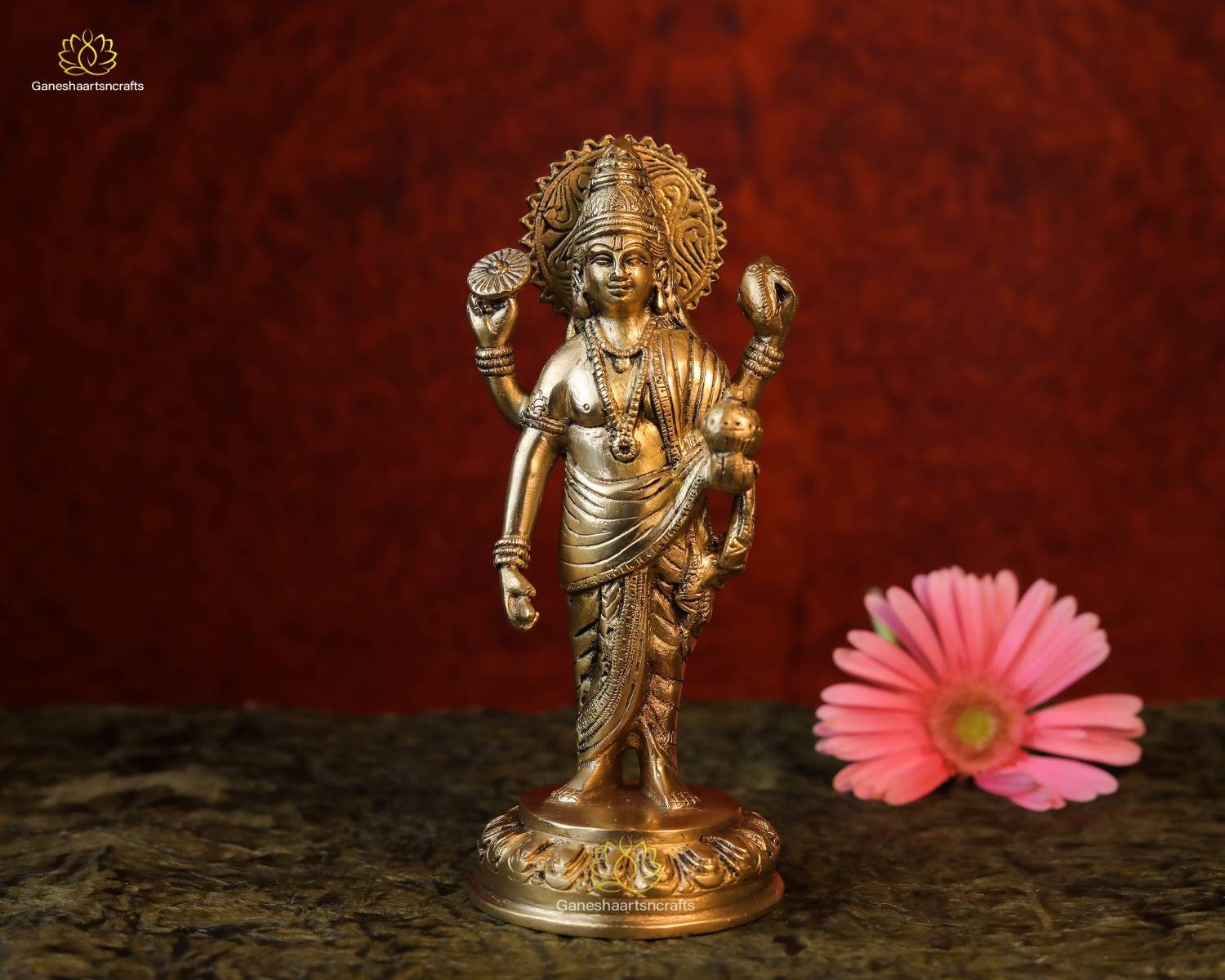 Dhanvantari Statue Lord Brass Dhanwantri God of Ayurveda - Etsy UK