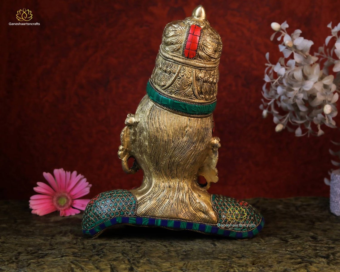 Parvati Bust Goddess Parvati Head Statue Brass Parvati - Etsy