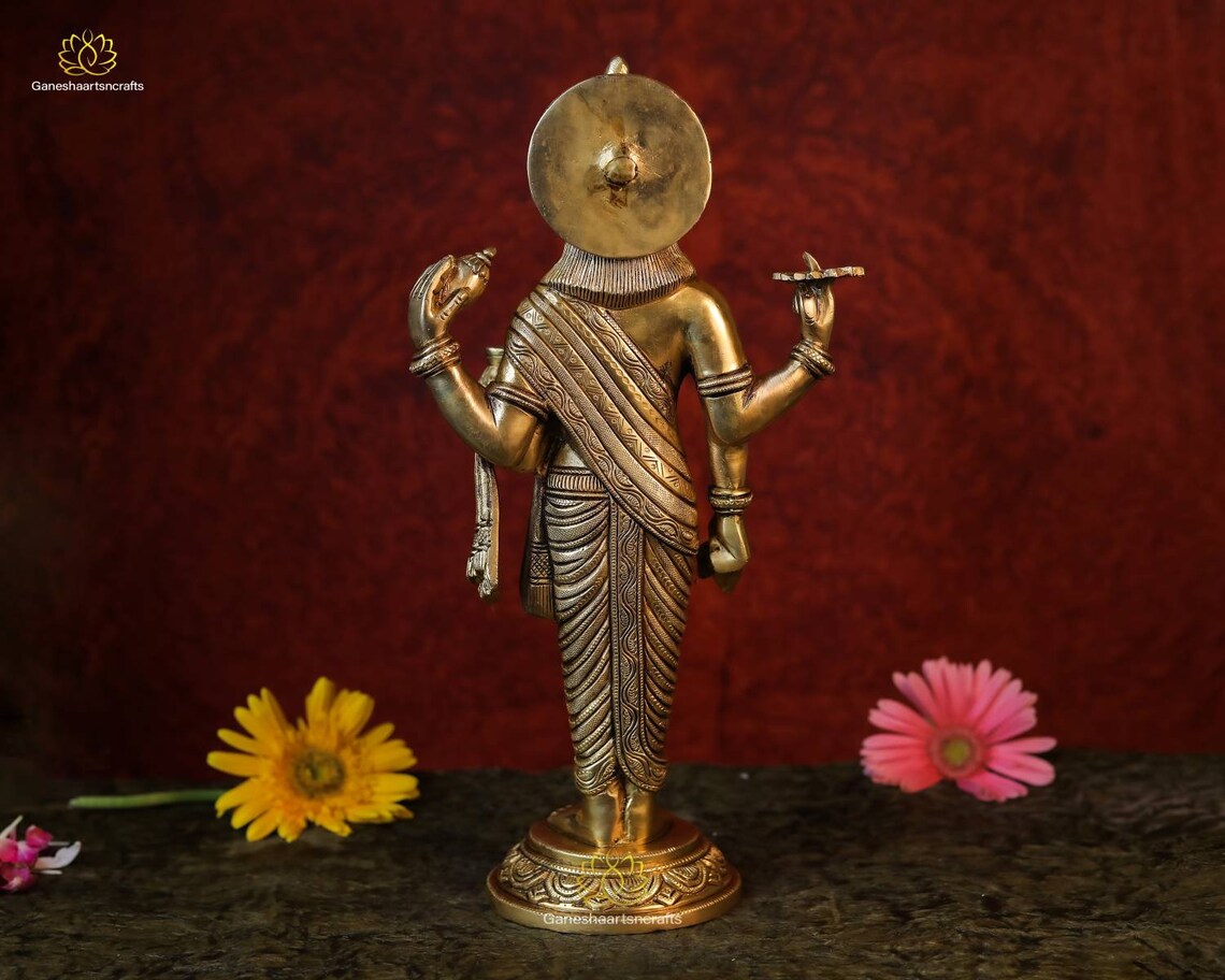 Dhanvantari Statue Lord Brass Dhanwantri God of Ayurveda | Etsy