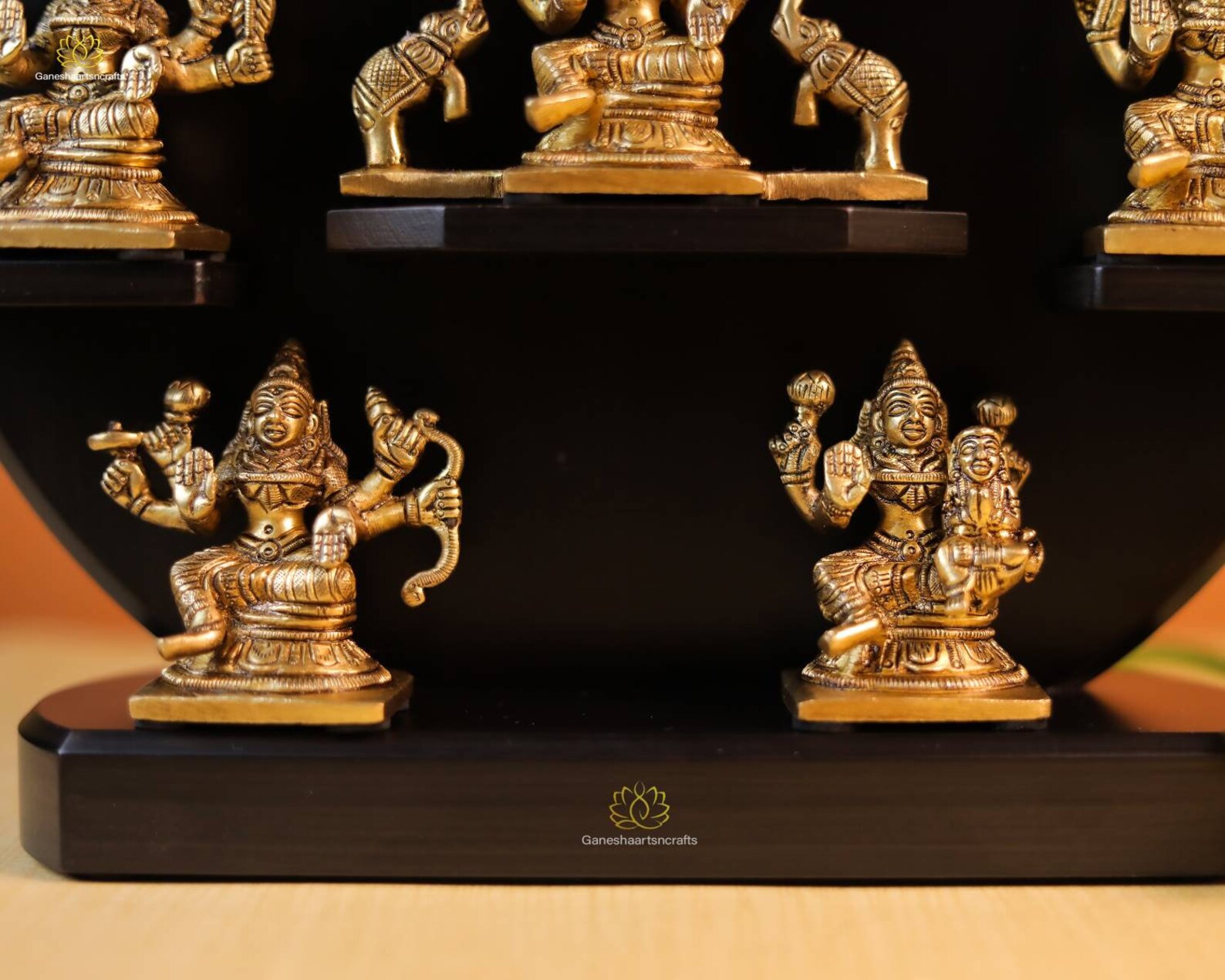 Ashta eight Lakshmi Statue Ashtalakshmi on Wood Stand - Etsy UK