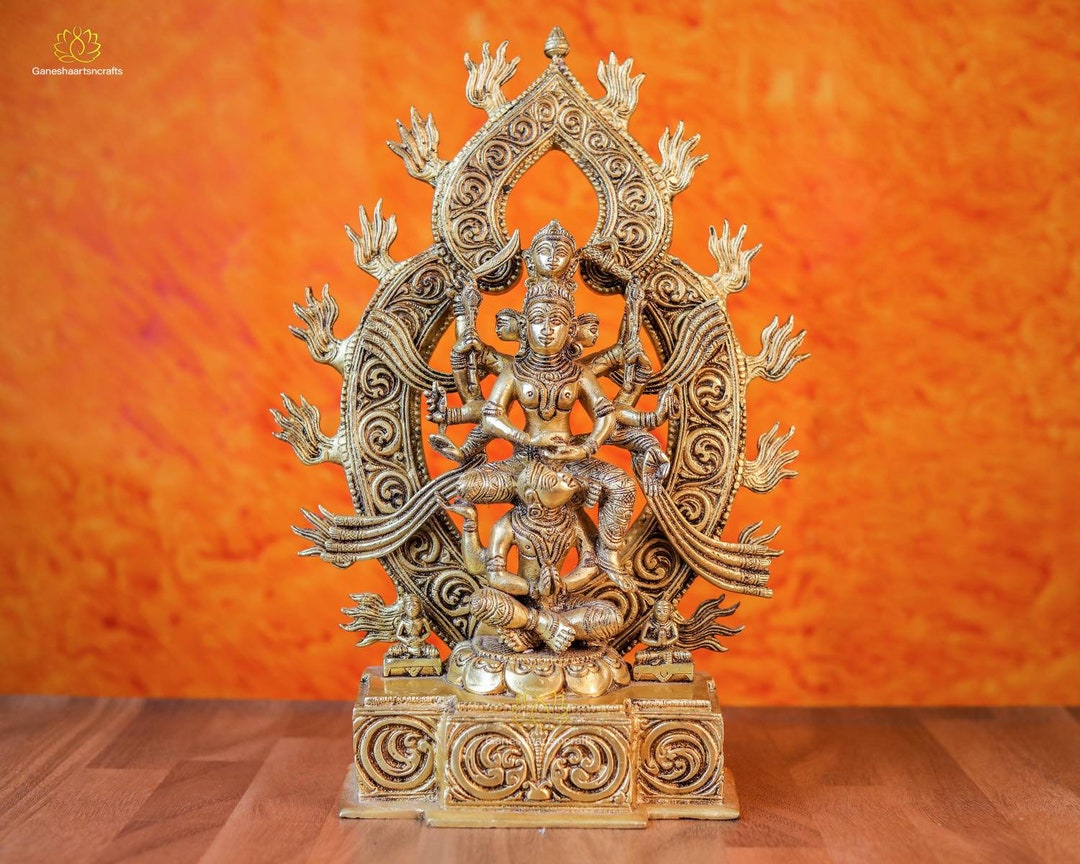 Brass Kamakhya Devi Statue: Tantric Goddess Kali Sculpture (34CM) - Etsy