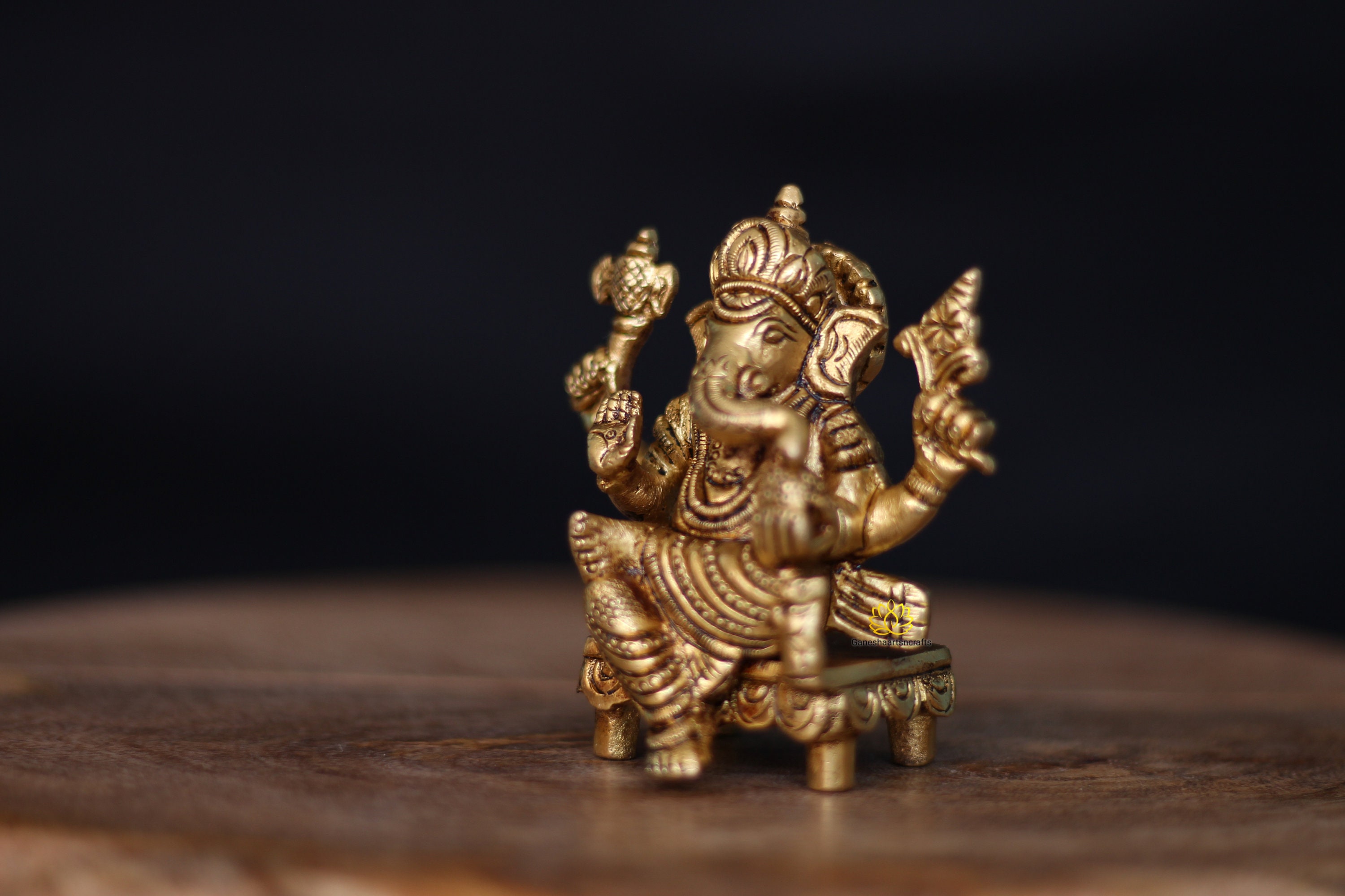 Ganesh Statue Brass Lord Ganesha Good luck God Home | Etsy