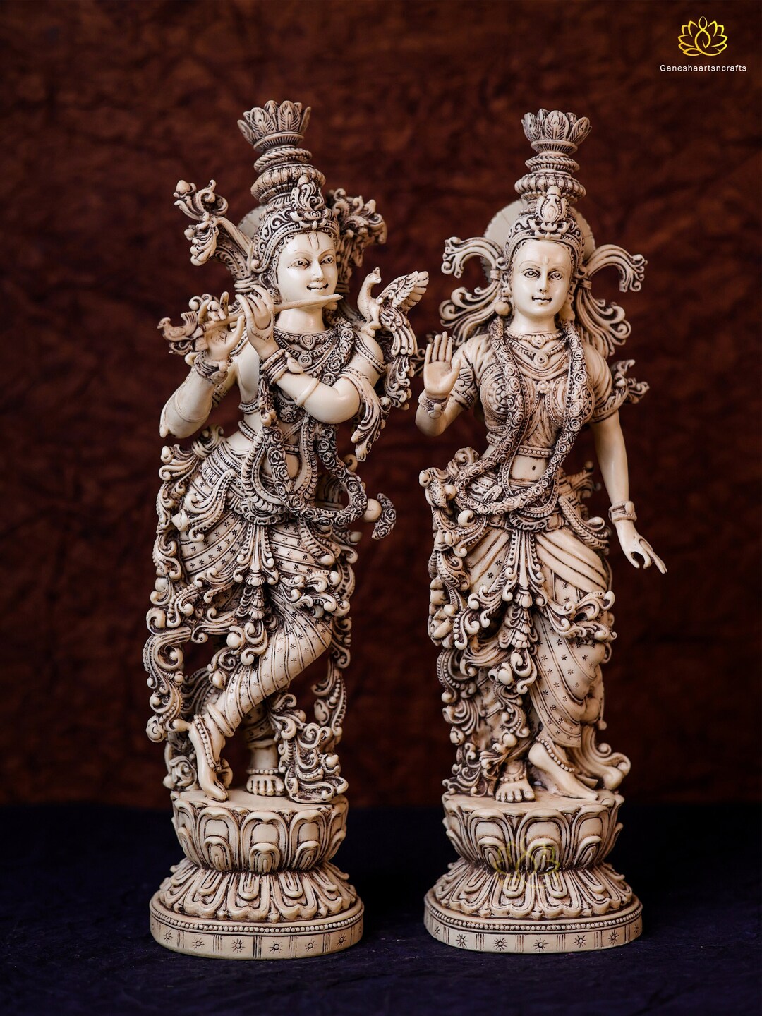 Radha Krishna Statue |15"inch Tall | God of Love | Hindu God Goddess ...