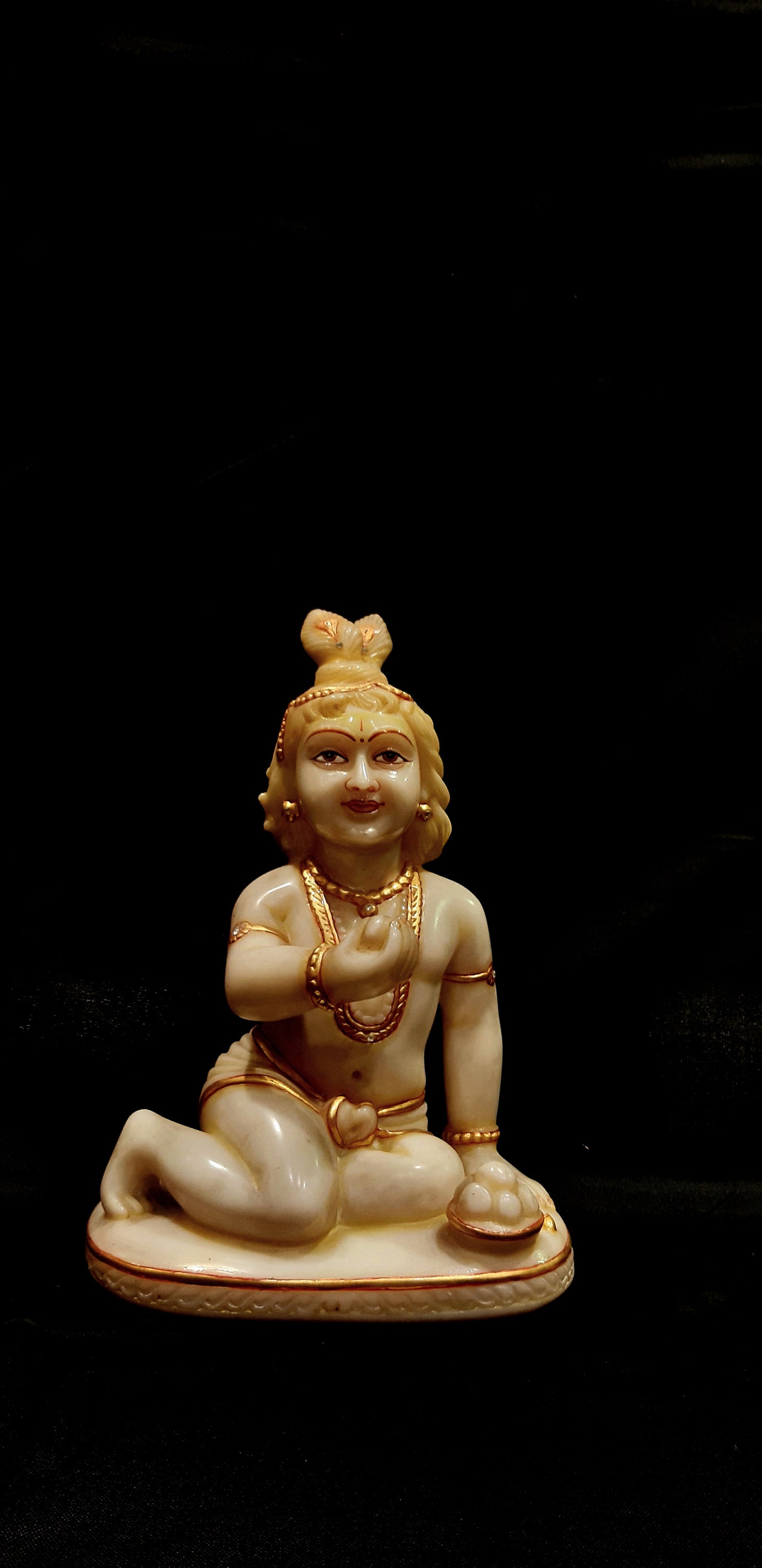 12krishna Statue Baby Krishna Statue Cultured Marble - Etsy