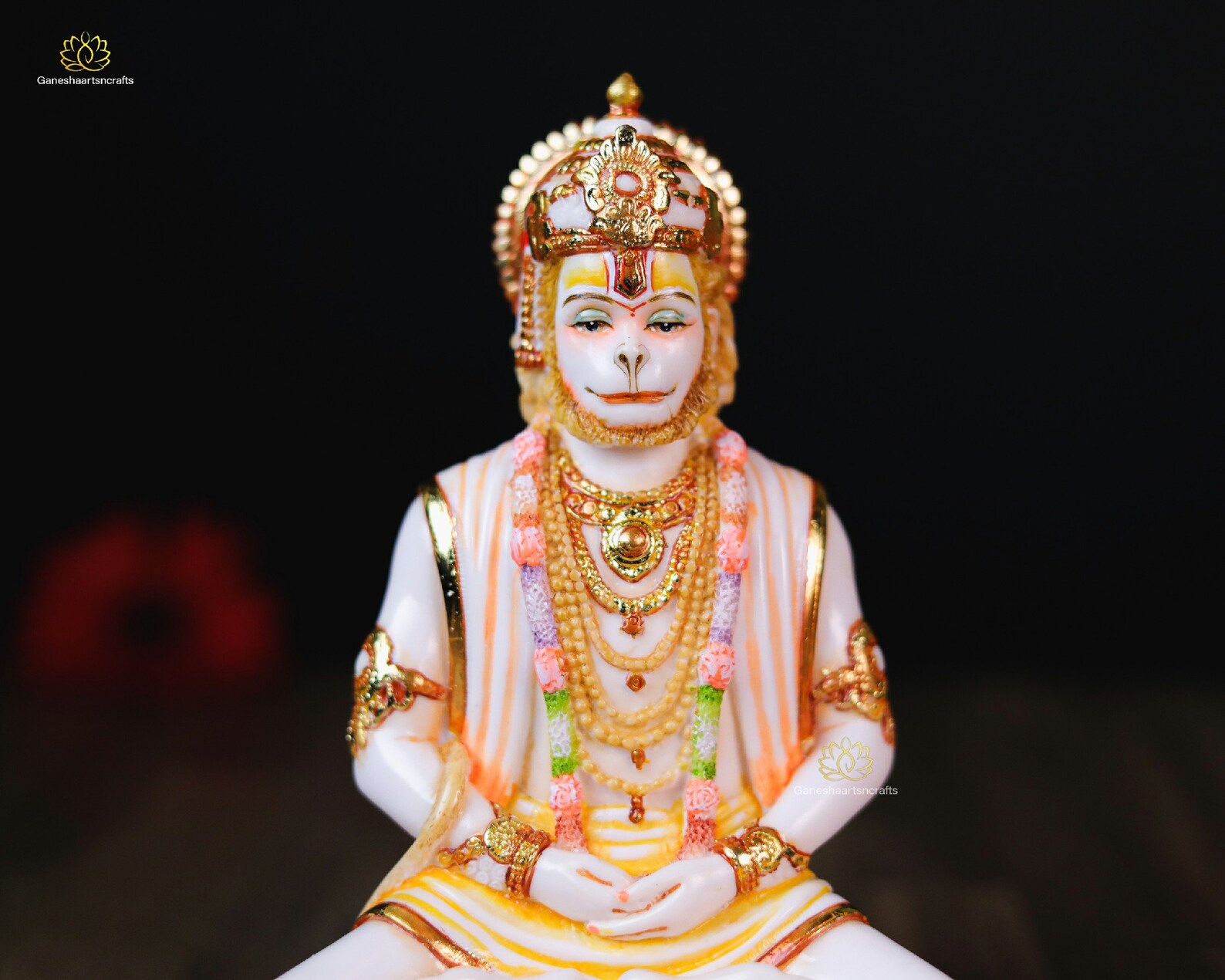 Hanuman Statue Lord Hanuman God of Strength Sitting - Etsy
