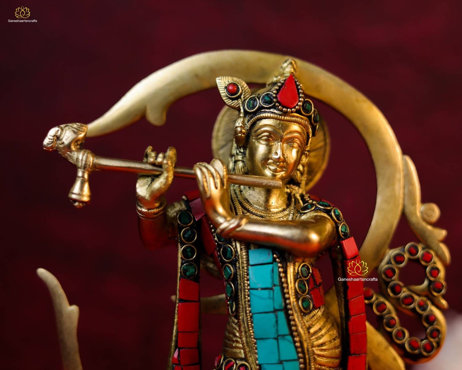 Krishna Statue Lord Ohm Krishna Statue Flute Krishna God - Etsy
