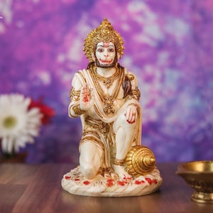 Hanuman Statue Sitting Hanuman statue God of Strength | Etsy