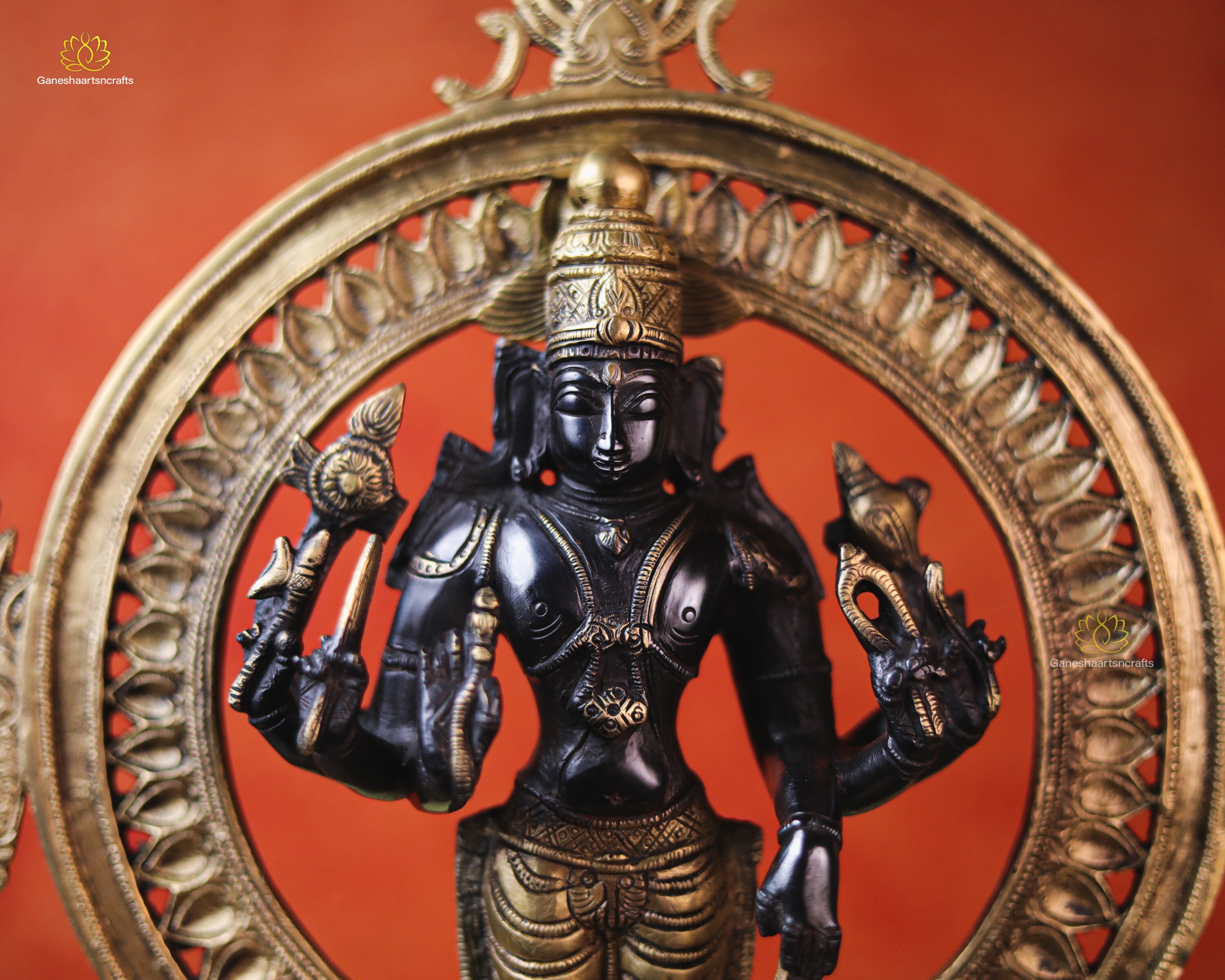 Vishnu Statue Lord Vishnu Statue Brass Ring Vishnu Idol - Etsy